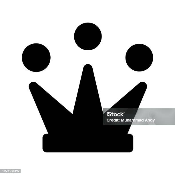 Vecteur Dicône De La Couronne Symbole De Pictogramme De Style De