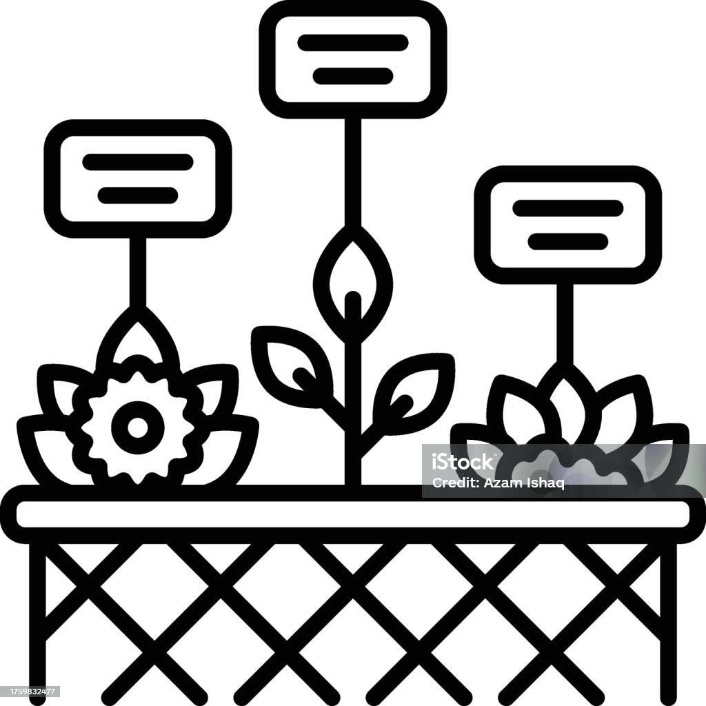 Klasifikasi Dan Desain Ikon Vektor Spesies Simbol Rumput Dan Berkebun Tanda Pertanian Dan
