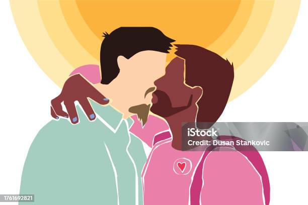 Gay Male Couple Kissing Stock Illustration - Download Image Now - Adult ... Gay Male Couple Kissing Stock Illustration - Download Image Now - Adult ...