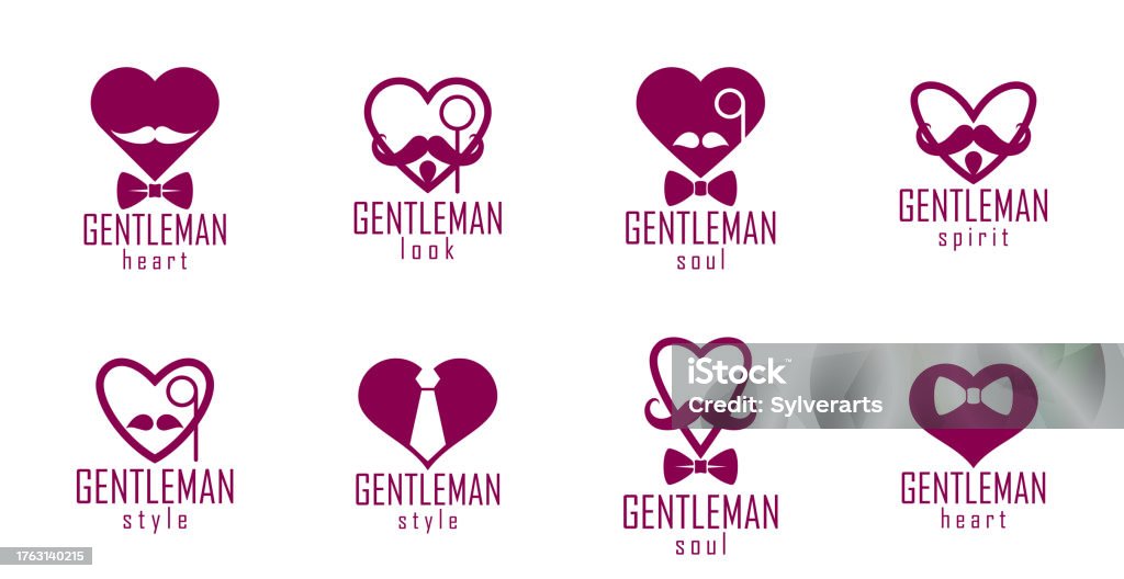 Ilustración de Conjunto De Iconos Vectoriales De Corazones De Caballero ... Ilustración de Conjunto De Iconos Vectoriales De Corazones De Caballero ...