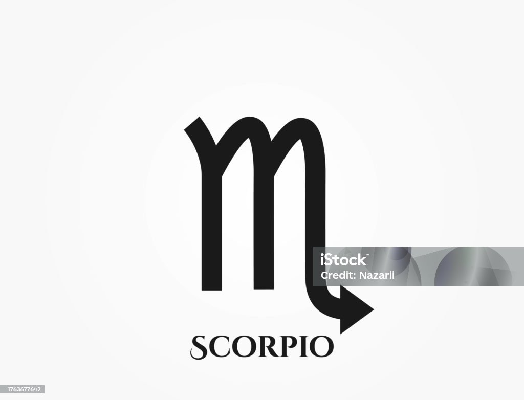 Scorpio Zodiac Symbol Astrological And Horoscope Icon Isolated Vector