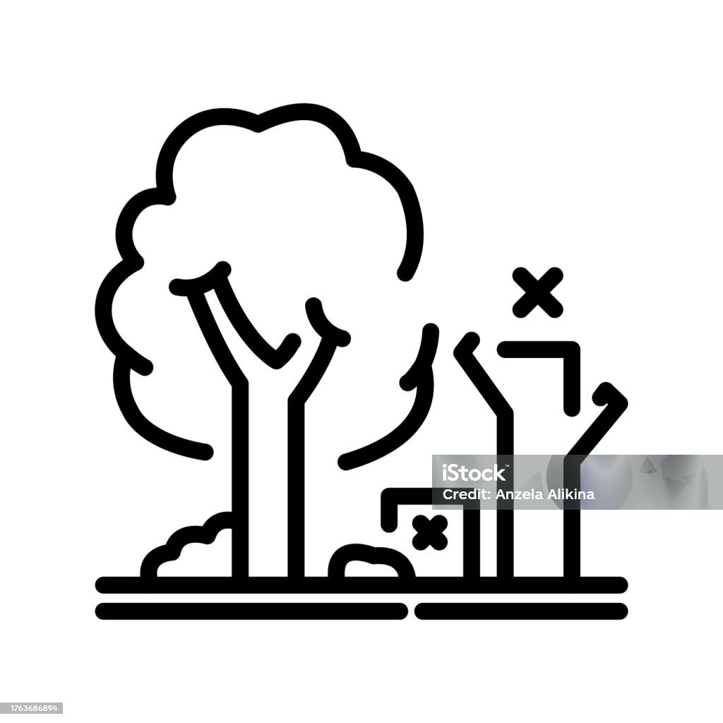 Tree Removal Color Line Icon Garden Service Stock Illustration ... Tree Removal Color Line Icon Garden Service Stock Illustration ...