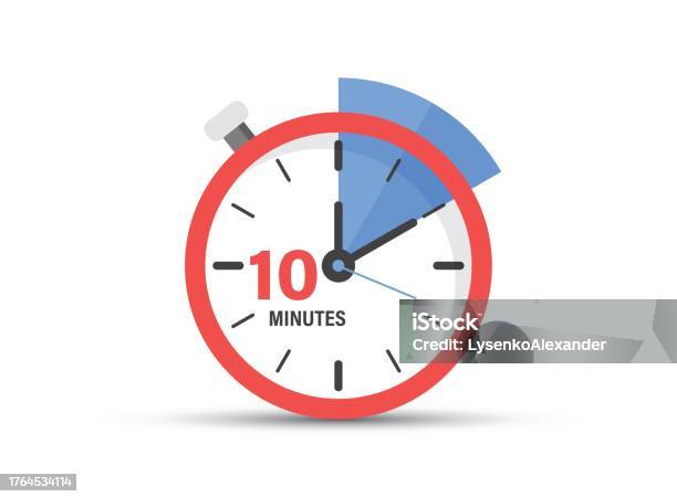 10 Menit Pada Ikon Stopwatch Dalam Gaya Datar Ilustrasi Vektor Pengatur ... 10 Menit Pada Ikon Stopwatch Dalam Gaya Datar Ilustrasi Vektor Pengatur ...