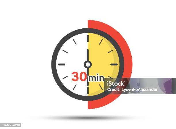 30 Menit Pada Ikon Stopwatch Dalam Gaya Datar Ilustrasi Vektor Pengatur ... 30 Menit Pada Ikon Stopwatch Dalam Gaya Datar Ilustrasi Vektor Pengatur ...