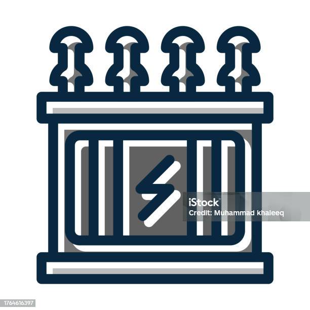 Ilustración de Transformador De Potencia Vector Línea Gruesa Relleno De ... Ilustración de Transformador De Potencia Vector Línea Gruesa Relleno De ...