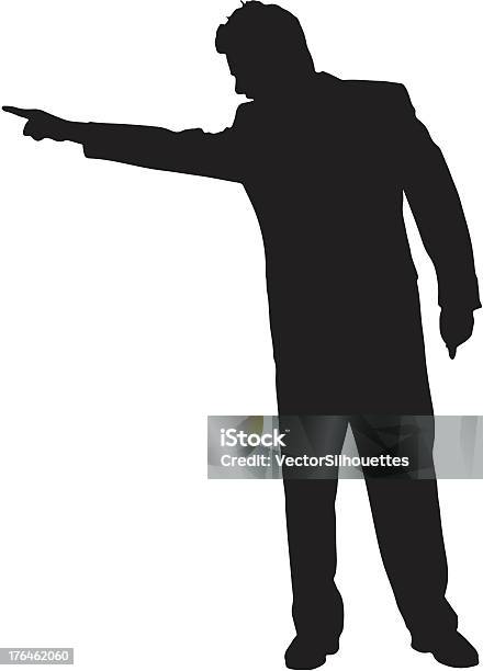 Businessperson 실루엣 가리키기에 대한 스톡 벡터 아트 및 기타 이미지 가리키기 남자 남자 사업가 Istock
