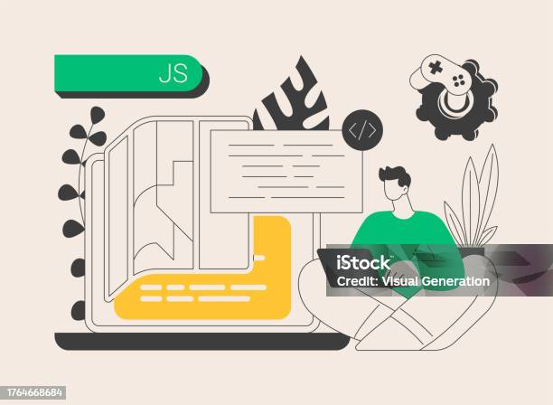 Javascript Abstract Concept Vector Illustration Stock Illustration Download Image Now