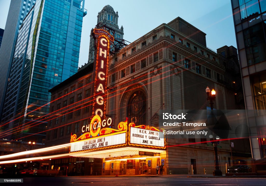 Chicago Theatre In Chicago Il Iconic Sign And Marquee In State Street