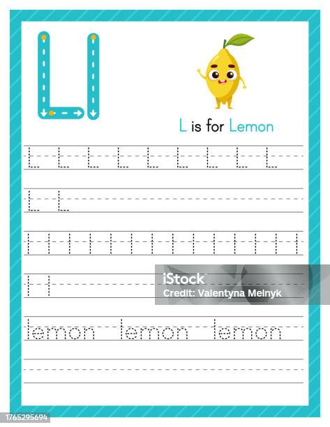 Lettre De Trace L Majuscules Et Minuscules Feuille De Travail