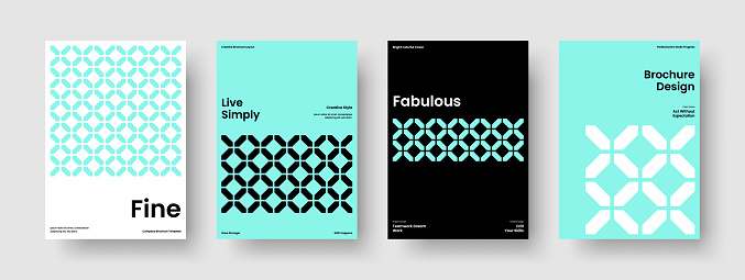 Tata Letak Latar Belakang Abstrak Template Sampul Buku Geometris Desain