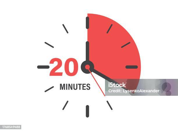 20 Menit Pada Ikon Stopwatch Dalam Gaya Datar Ilustrasi Vektor Pengatur ... 20 Menit Pada Ikon Stopwatch Dalam Gaya Datar Ilustrasi Vektor Pengatur ...