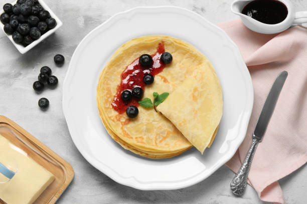 Blinis with jam | Free Stock Image - Barnimages