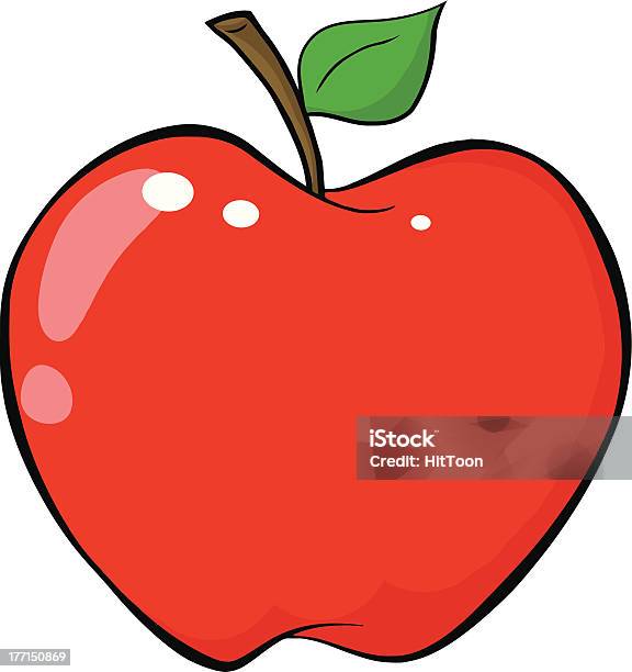 Kartun Apel Merah Ilustrasi Stok Unduh Gambar Sekarang Apel Buah