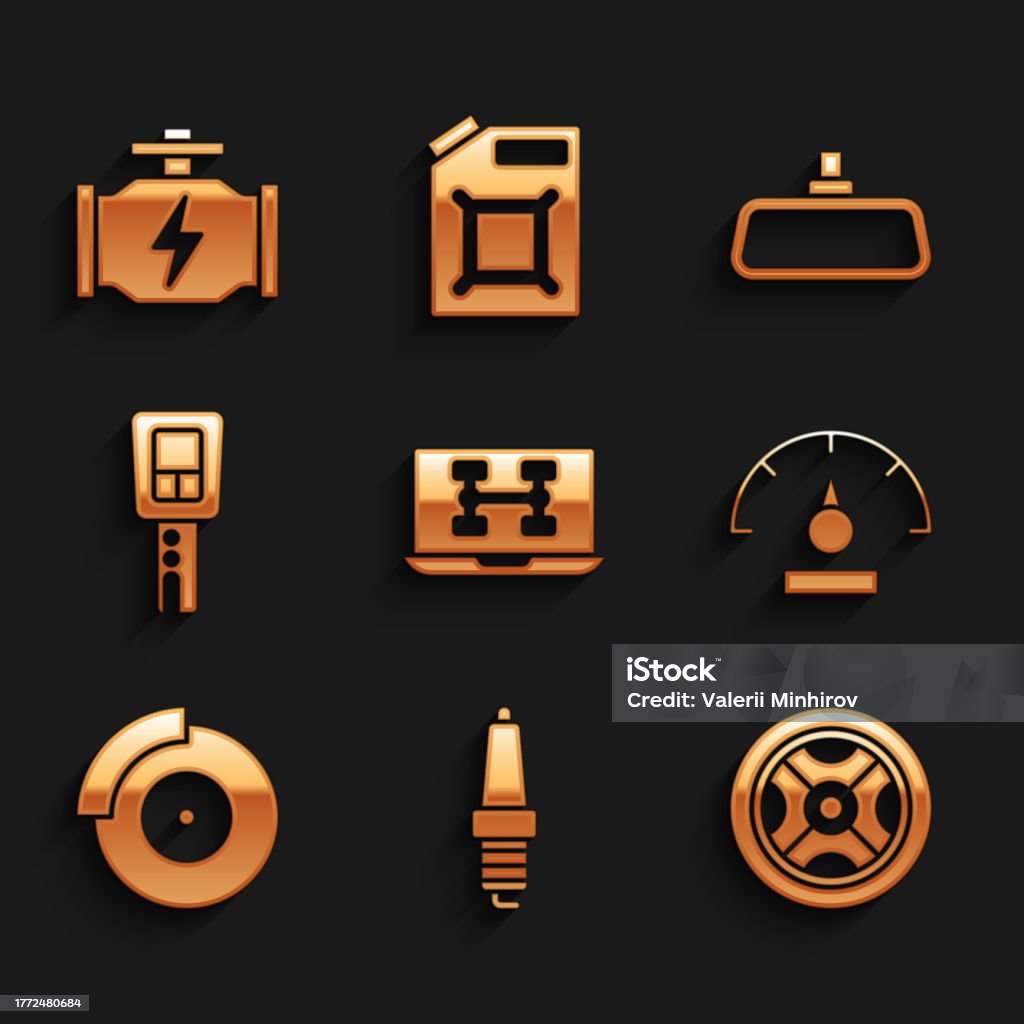 Set Diagnostics Condition Of Car Car Spark Plug Wheel Speedometer Brake ... Set Diagnostics Condition Of Car Car Spark Plug Wheel Speedometer Brake ...