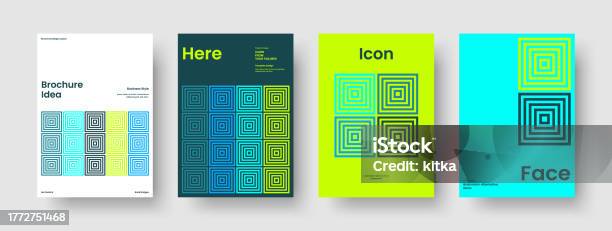 Desain Brosur Geometris Tata Letak Sampul Buku Abstrak Template Banner