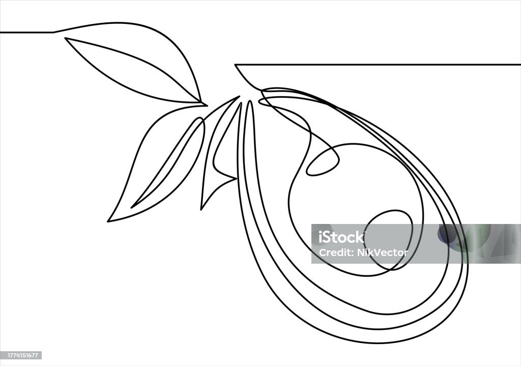 Dessin Au Trait Continu De Lavocat Illustration Vectorielle Vecteurs