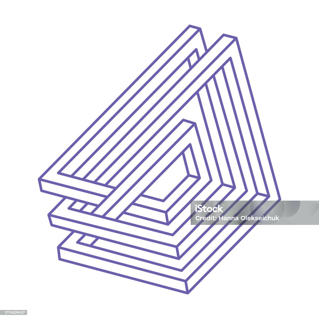 Impossible Optical Illusion Shapes Optical Art Object Impossible