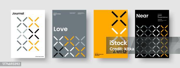 Desain Flyer Terisolasi Tata Letak Poster Abstrak Template Latar