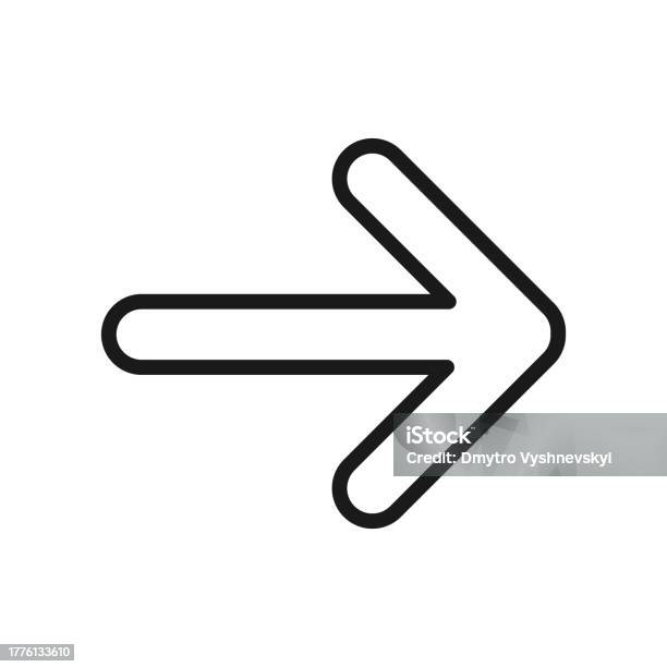 Right Arrow Outline Vector Icon Right Arrow Stock Vector Icon For Web ... Right Arrow Outline Vector Icon Right Arrow Stock Vector Icon For Web ...