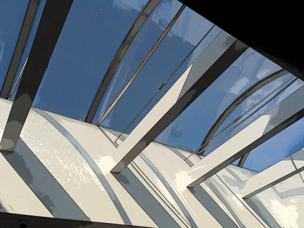 Free Stock Photo of Looking up inside a modernist building | Download ...