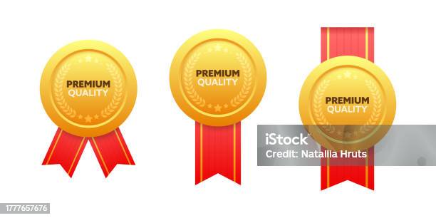Medali Emas Kualitas Premium Lencana Kualitas Ilustrasi Stok Vektor ... Medali Emas Kualitas Premium Lencana Kualitas Ilustrasi Stok Vektor ...
