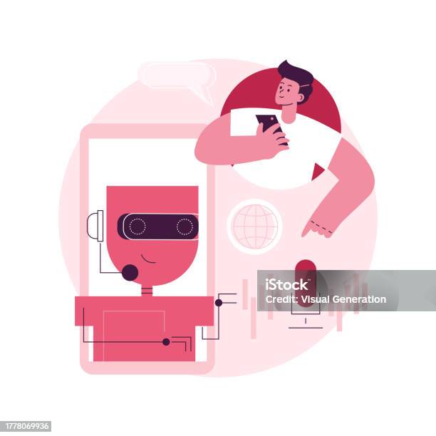 Chatbot Voice Controlled Virtual Assistant Abstract Concept Vector