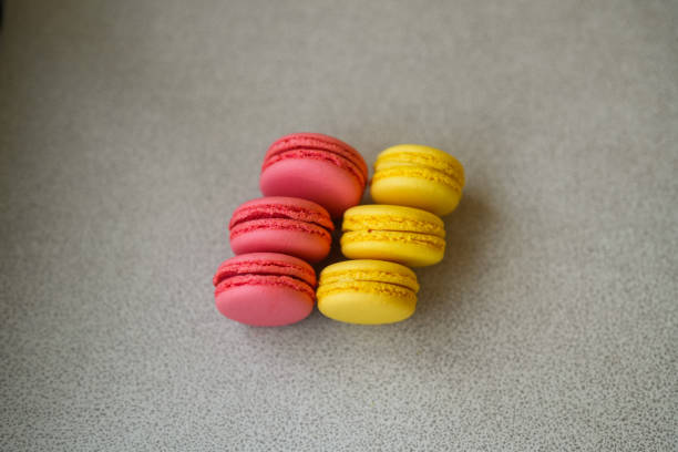 Free Stock Photo of Stack of colorful macarons with milk | Download ...