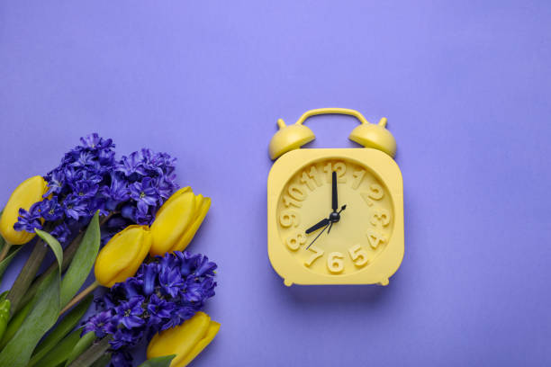 Free Stock Photo of Yellow vintage clock with letters and dried flowers ...