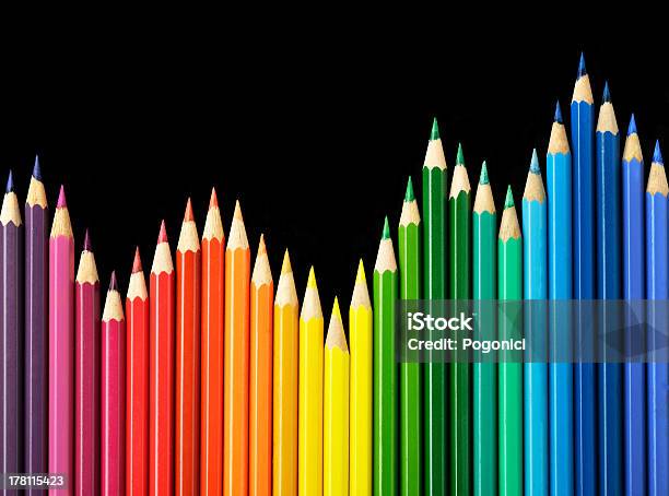 Pensil Pelangi Foto Stok Unduh Gambar Sekarang Color Wheel