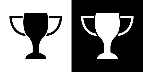 Icône Du Vainqueur De La Coupe Illustration Du Trophée Du Champion