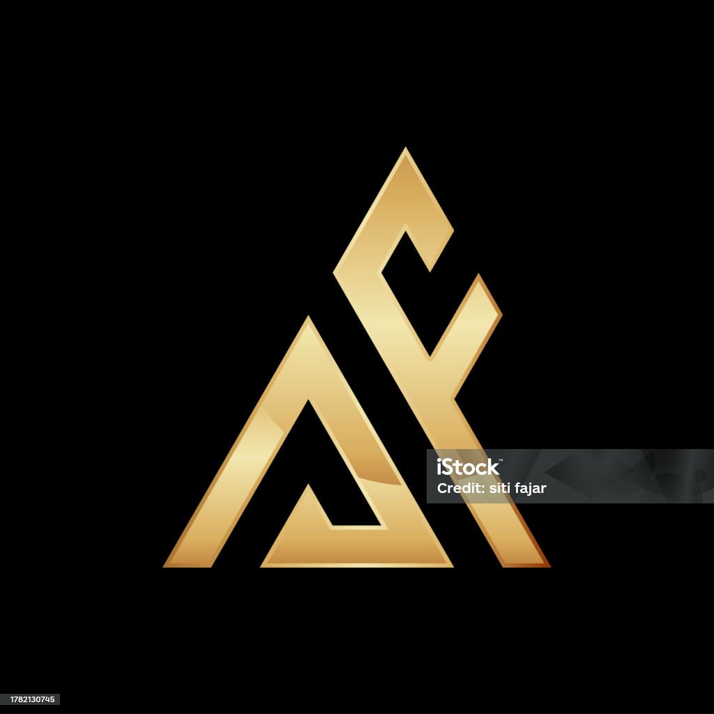 Ilustración De Logotipo De Marca De Letra Af Diseño De Forma De Triángulo Y Más Vectores Libres