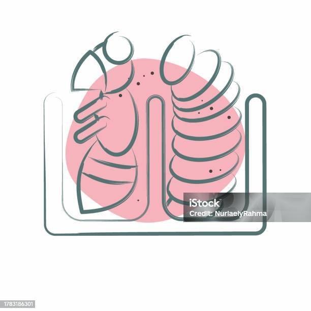 Ikon Larva Lebah Terkait Dengan Simbol Apiary Gaya Bintik Warna Desain