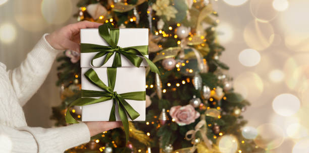 Free Stock Photo of Beautifully wrapped presents with festive ...