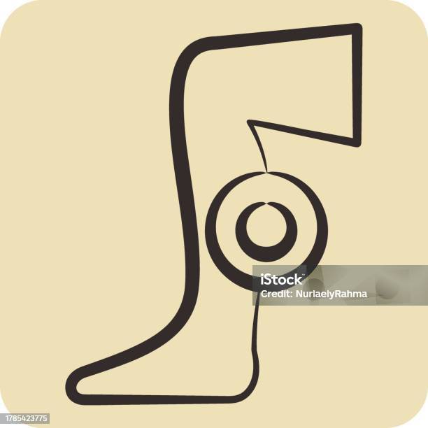Icône Douleur Au Pied Lié Au Symbole De La Douleur Corporelle Style