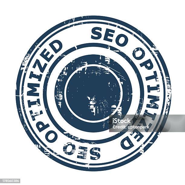 Seo 최적화된 컨셉입니다 스템프 검색 엔진에 대한 스톡 벡터 아트 및 기타 이미지 검색 엔진 계급 디자인 요소 Istock