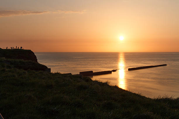 Remains Of An Old Pier At Sunset On Helgoland – Free Stock Photo
