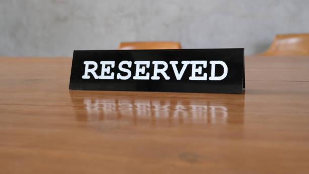 Free Stock Photo of Close up of a Reserved sign on the table | Download ...