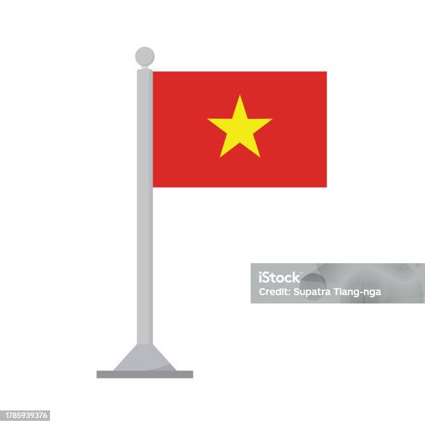 Bendera Vietnam Di Tiang Bendera Terisolasi Ilustrasi Stok - Unduh ... Bendera Vietnam Di Tiang Bendera Terisolasi Ilustrasi Stok - Unduh ...