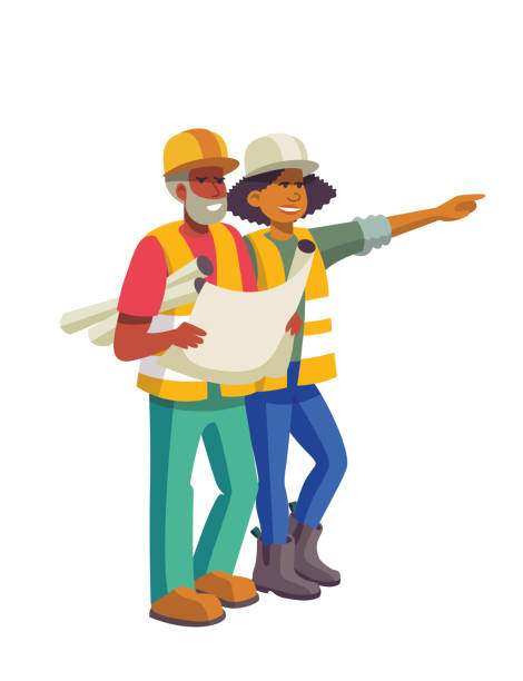 [90] Construction workers talking Clipart Vector PNG , SVG, EPS, PSD, AI