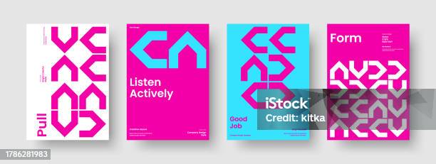 Template Flyer Abstrak Desain Brosur Terisolasi Tata Letak Laporan