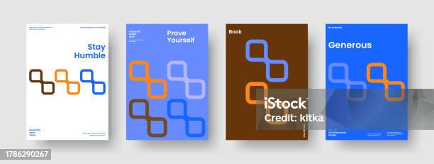 Desain Banner Geometris Template Presentasi Bisnis Modern Tata Letak