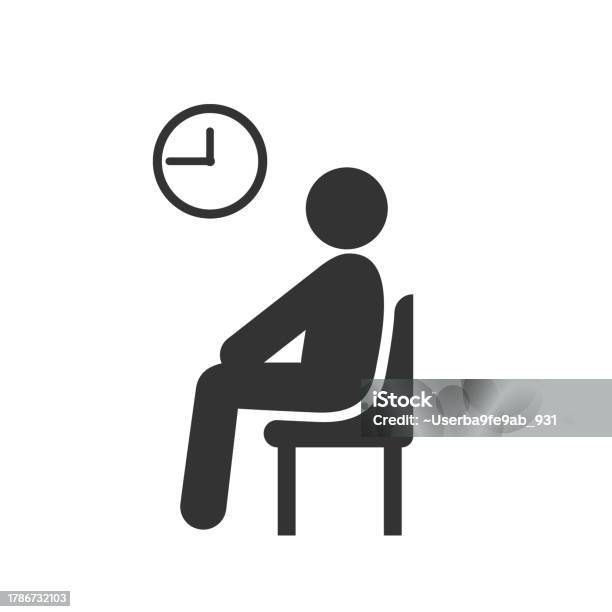 Signe De Symbole Pictogramme Dicône De Salle Dattente Vecteur De Signe