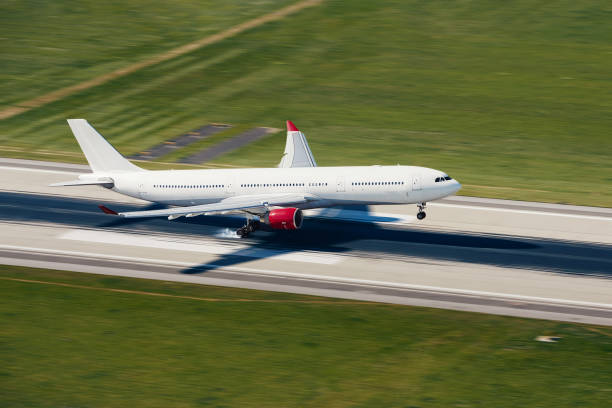 Free Stock Photo of Aerial View of an Active Airplane Landing Strip ...