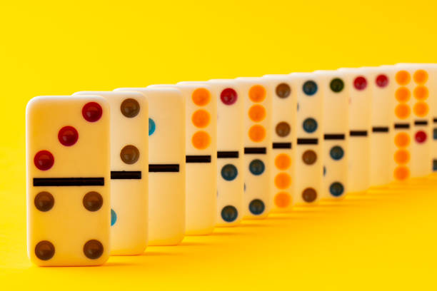 Free Stock Photo of Row of Yellow Dominoes | Download Free Images and ...