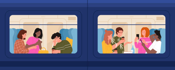 Free Stock Photo of Inside of a Train Car With Lots of Windows ...