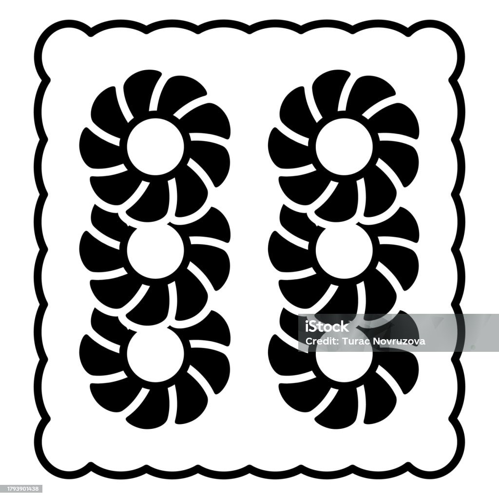 Cannele Solid Icon French Food Concept Canele Dessert Vector Sign On