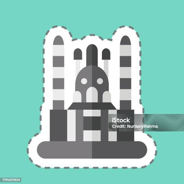 Garis Stiker Memotong Ankara Terkait Dengan Simbol Modal Desain