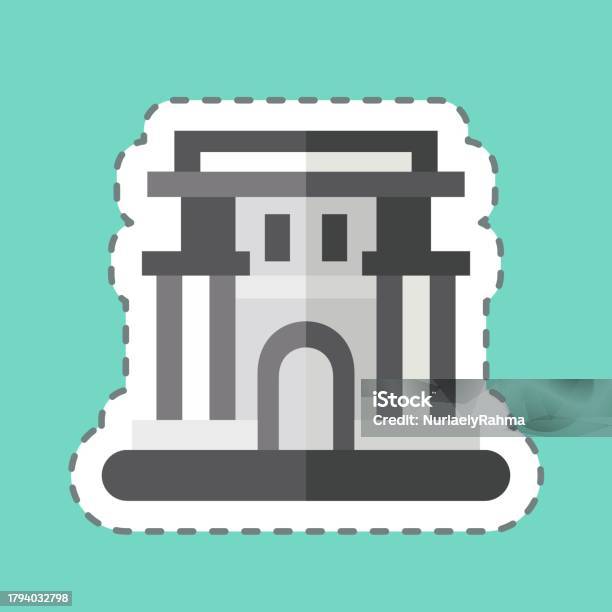 Garis Stiker Memotong Pyongyang Terkait Dengan Simbol Modal Desain