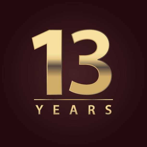 [90] Number 13 logo Clipart Vector PNG , SVG, EPS, PSD, AI