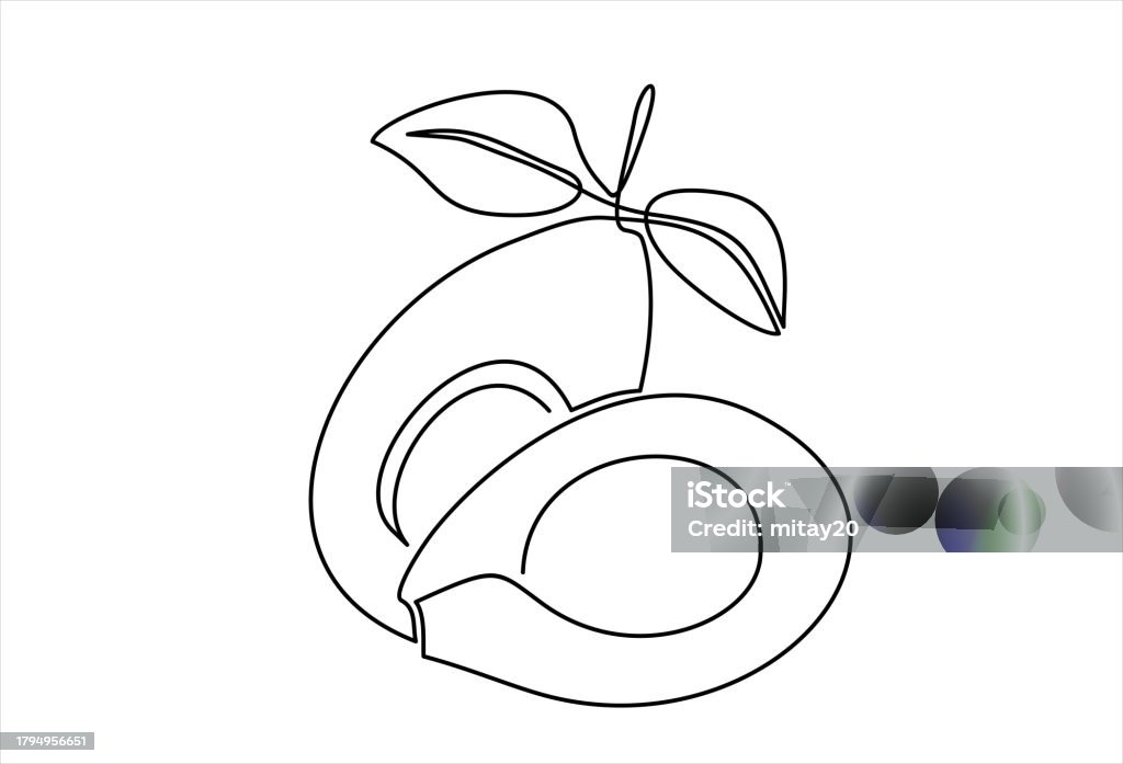 Dessin Au Trait Continu De Lavocat Illustration Vectorielle Vecteurs